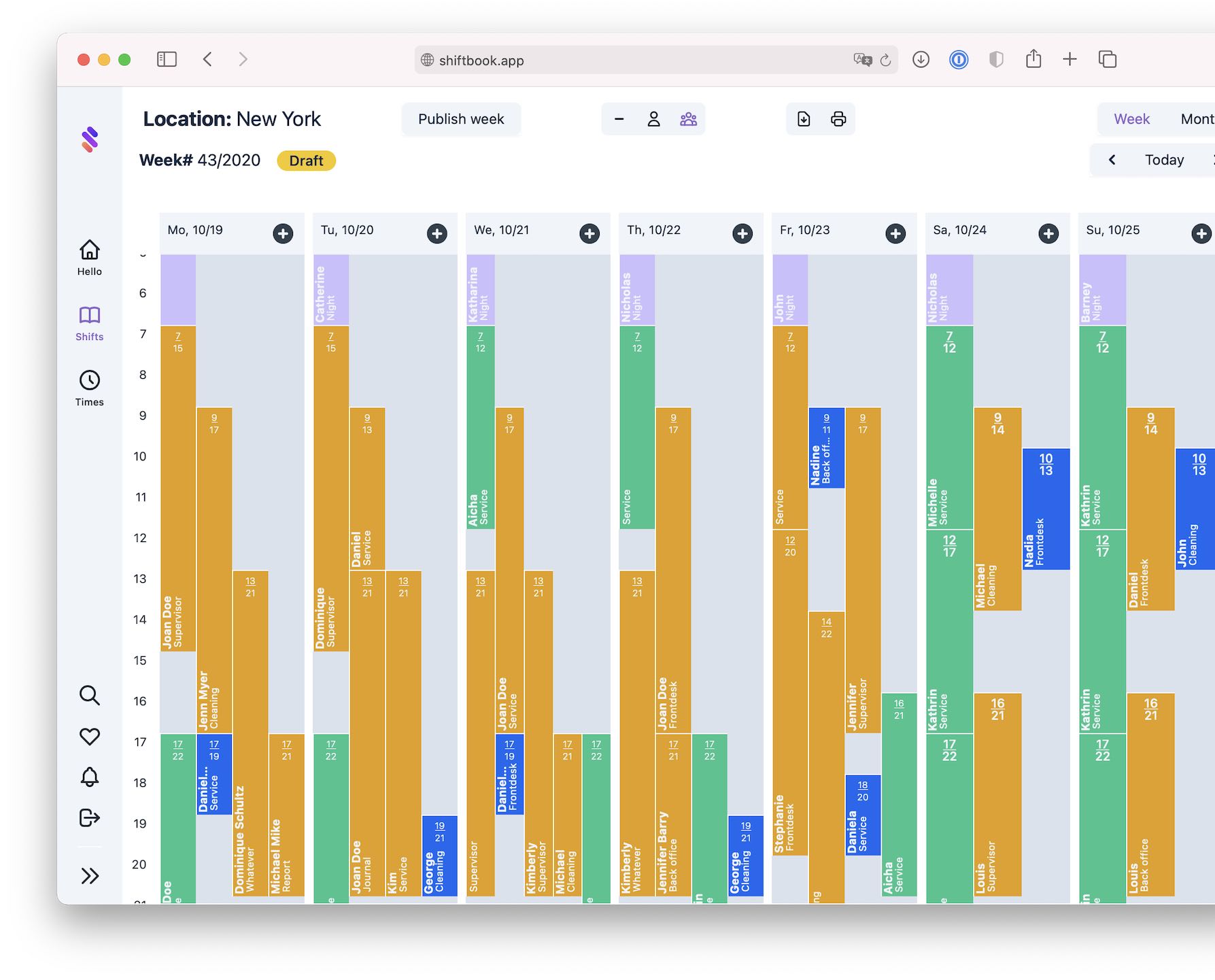 shiftbook.app - workforce planning, time & attendance